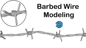 Barbed Wire Modeling in SketchUp – TutorialsUp